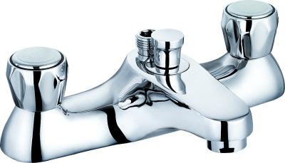 China Chrome Finish Double Handle Bath Shower Mixer For Bathrooms T8062 for sale