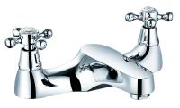 China Modern Style Brass Basin Mixer Faucet With Double Handles T8066A for sale