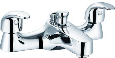 China Brass Double Handle Bath Shower Mixer With Ceramic Valve T8062B for sale