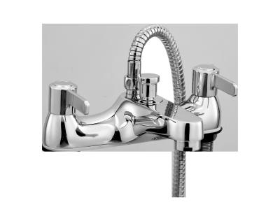 China Chrome Finished Double Handle Bath Shower Mixer For Bathroom T8062G for sale