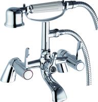 China Double Handles Brass Bath Shower Mixer Faucet for Bathroom T8060L for sale