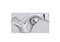 China Modern Style Brass Ceramic Valve Double Handle Basin Mixer Taps T8063C for sale