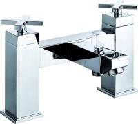 China Stylish Chrome Finished Double Handle Brass Bath Shower Mixer T8301 for sale