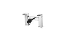 China Stylish Brass Chrome Finish Bathroom Sink Mixer Taps Modern Design T8324 for sale
