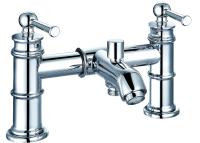 China Chrome Finish Double Handle Brass Shower Mixer For Bathroom T8341A for sale