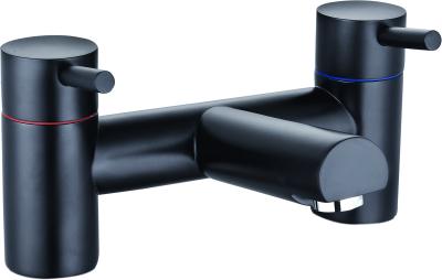 China Modern Black Bathroom Mixer Faucet With Ceramic Valve For Bath T8204B for sale