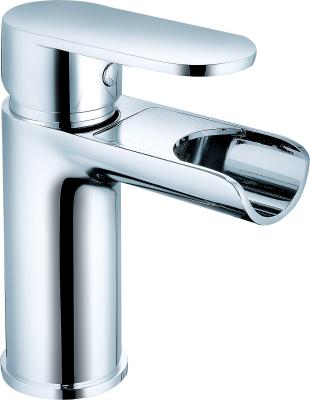 China Chrome Finish Modern Style Basin Faucet Materials For Modern Bathroom T8412A for sale