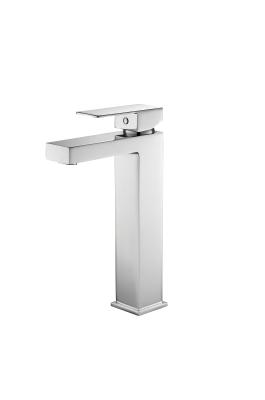China Modern Type Basin Mixer Faucet In Chrome Finish For Bathrooms T8442BL for sale