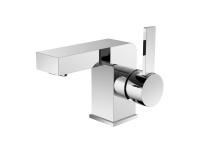 China Chrome Finish Basin Mixer Faucet Made Of Brass For Bathroom T8467 for sale