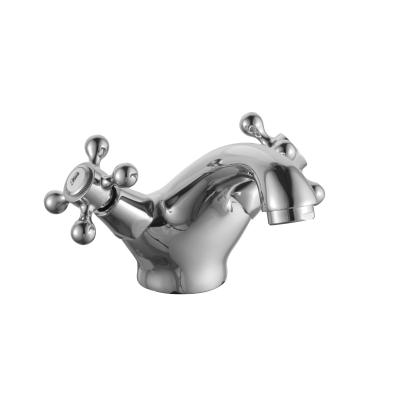 China Double Handle Brass Material Basin Faucet For Bathroom T8662 for sale