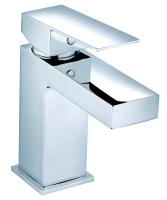 China Single Handle Basin Mixer Faucet In Chrome Finish For Bathroom T8682W for sale