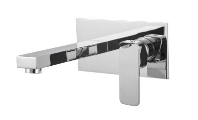 China Brass Wall Mounted Shower Mixer In Contemporary Style T8689 for sale