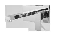 China Brass Wall Mounted Shower Mixer In Contemporary Style T8689 for sale
