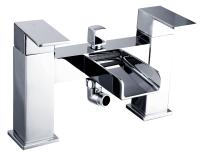 China Chrome Finish Double Handle Bath Shower Mixer For Luxurious Bathing Experience T8771 for sale
