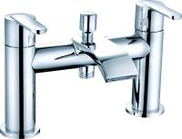 China Double Handle Bath Shower Mixer In Chrome For Bathroom T8781 for sale