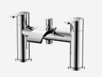 China Double Handle Bath Shower Mixer In Chrome For Bathroom T8781 for sale