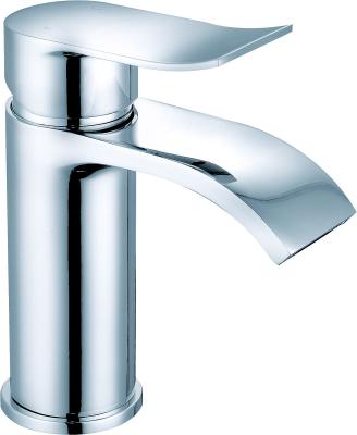 China Stylish Chrome Finish Single Handle Basin Faucet For Bath T8782AW for sale