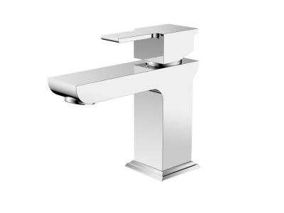 China Single Handle Basin Mixer Faucet In Chrome Finish To Bathroom T8792MW for sale