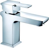 China Single Handle Brass Basin Mixer Faucet In Chrome Finish T8792W for sale