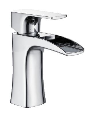 China Stylish Chrome Finish Brass Basin Faucet for Elegant Modern Bathroom Design T9392W for sale