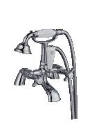 China Brass Bath Shower Mixer Faucet With Chrome Finish Classical T8046 for sale