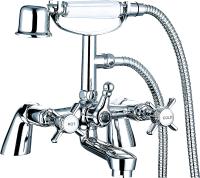 China Easy Installation Double Handle Bath Shower Mixer Faucet For Bathroom T8048 for sale