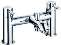 China Double Handle Chrome Bath Shower Mixer Faucet Chrome Finish T8831 for sale