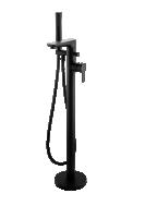 China Modern Style Floor Standing Bath Shower Mixer with Chrome Finish and 3-Year Warranty for Bathroom for sale