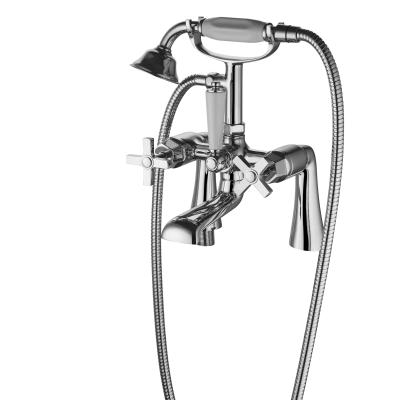 China Smooth and Consistent Water Flow Double Handle Bath Shower Mixer Faucet T9046 for sale