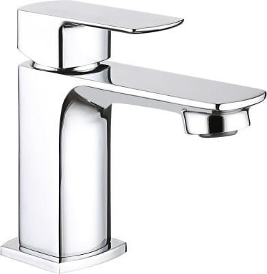 China Chrome Finish Basin Mixer Faucet Single Handle Easy Installation Suitable T9052MW for sale