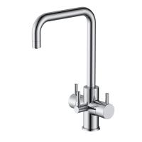 China Brass Kitchen Mixer Faucet Swivel Spout Design Enhances Flexibility T91034 for sale