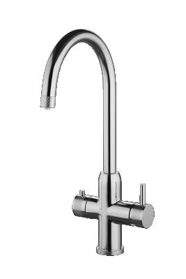 China Chrome Kitchen Mixer Faucet Brass Body Single Handle Easy Installation T91066 for sale