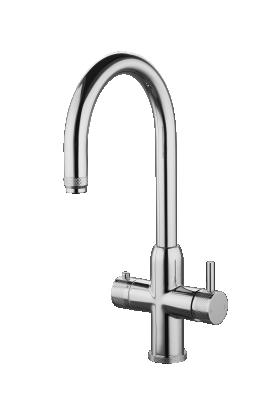 China Brass Kitchen Mixer Faucet Chrome Plated Stylish Durable Design T91067 for sale