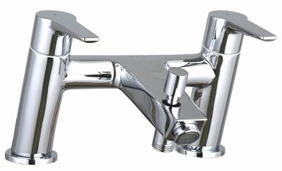 China Double Handle Bath Shower Mixer Faucet Suitable for Commercial Bathroom T9241 for sale