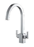 China Double Handle Kitchen Mixer Faucet Made with Brass Material  T93014 for sale