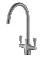China Double Handle Kitchen Mixer Faucet Made of Brass Material T93016A for sale