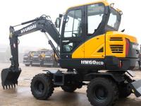 China 37KW Korea Hyundai Excavator HW60ECO Wheel Jindongyu Machinery for sale
