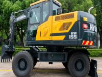 China Korea Hyundai Excavator HW155 Wheel Jindongyu Machinery In Engineering Construction for sale
