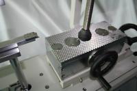 China Silver Steel Footwear Testing Equipment For Peel Strength Test For BS 20344 Standard for sale