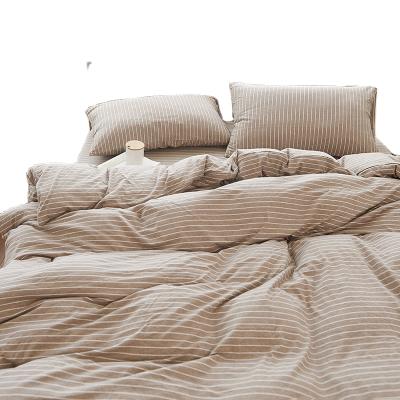 China Bedding Set Knitted Duvet Cover 2021 Best Seller Wholesale Bed Set 100%Cotton Support Customized for sale