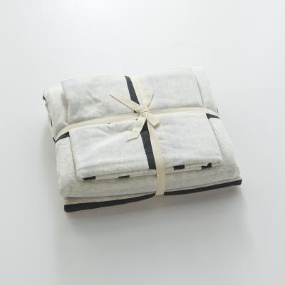 China 100%cotton bedding set knitted duvet cover 2021 best seller wholesale bed set for sale