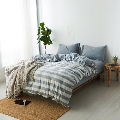 China home textile 100%cotton bedding set knitted duvet cover 2021 best seller wholesale bed set for sale