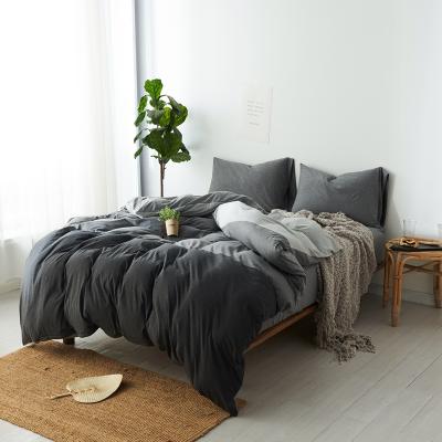China bedding set knitted duvet cover 2021 best seller wholesale bed set 100%cotton for sale