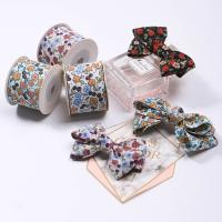 China 25mm Custom Printed Fabric Ribbon Roll 50 Yards - Eco Friendly Grosgrain Tape for Packaging & Garments for sale