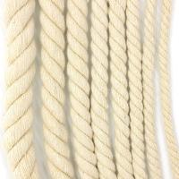 China Marine 3-Strand Cotton Rope 550 Pounds Strength 1/4 Inch Diameter for Boating and Crafts for sale