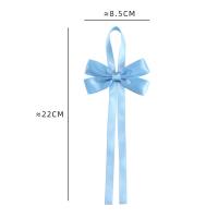 China Gold Pre-Tied Satin Ribbon Bows with Elastic Loop - 5000pcs Minimum Order, 7-10 Day Delivery for Gift Wrapping and Event Decorations for sale