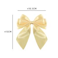 China Gold Pre-Tied Satin Ribbon Bows with Elastic Loop - 5000pcs Minimum Order, 7-10 Day Delivery for Gift Wrapping and Event Decorations for sale