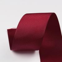 China 3mm-100mm Solid Color Polyester Grosgrain Ribbon 100 Yards 0.5mm Thick for Gift Wrapping and Crafts for sale