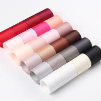 China 3mm-100mm Solid Color Polyester Grosgrain Ribbon 100 Yards 0.5mm Thick for Gift Wrapping and Crafts for sale