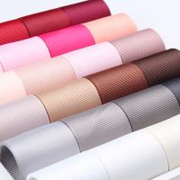 China 3mm-100mm Solid Color Polyester Grosgrain Ribbon 100 Yards 0.5mm Thick for Gift Wrapping and Crafts for sale